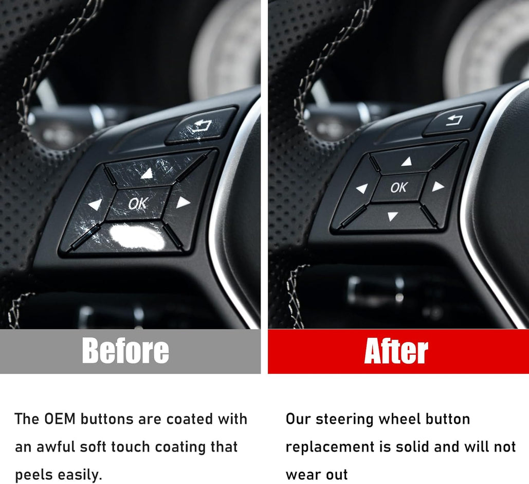 For Mercedes Steering Wheel Buttons A, B, C, E Classes | Jaronx