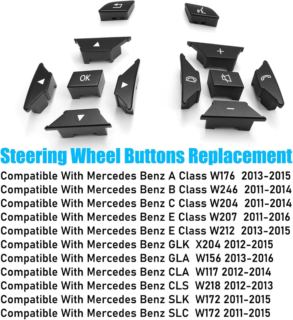 For Mercedes Steering Wheel Buttons A, B, C, E Classes | Jaronx