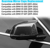 For BMW M Style Carbon Fiber Mirror Covers | X3 G01/X4 G02/X5 G05/X6 G ...