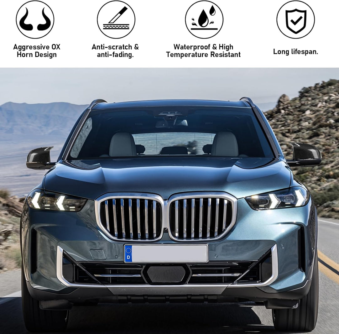 For BMW M Style Carbon Fiber Mirror Covers | X3 G01/X4 G02/X5 G05/X6 G ...