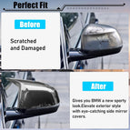 For BMW M Style Carbon Fiber Mirror Covers | X3 G01/X4 G02/X5 G05/X6 G ...