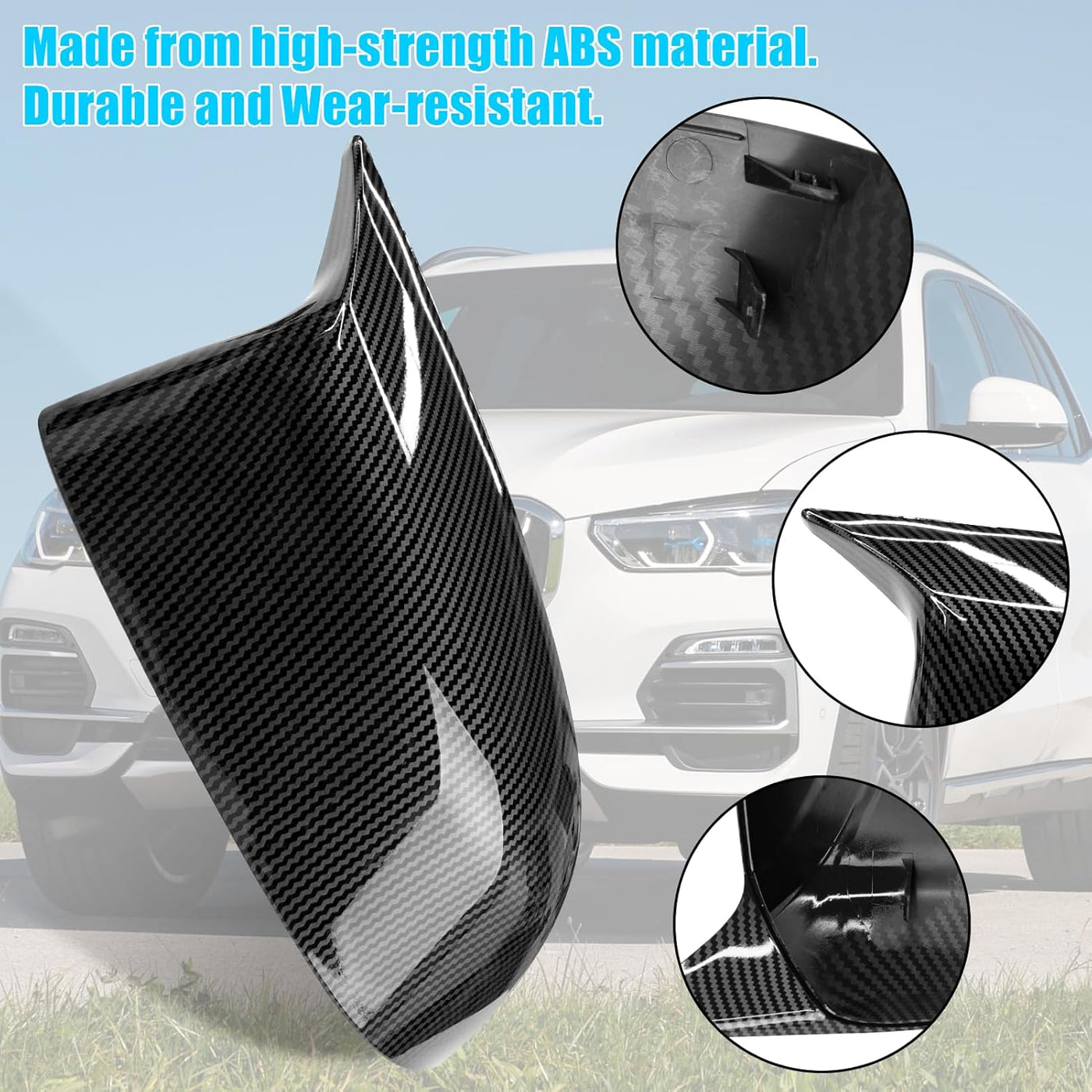 For BMW M Style Carbon Fiber Mirror Covers | X3 G01/X4 G02/X5 G05/X6 G ...
