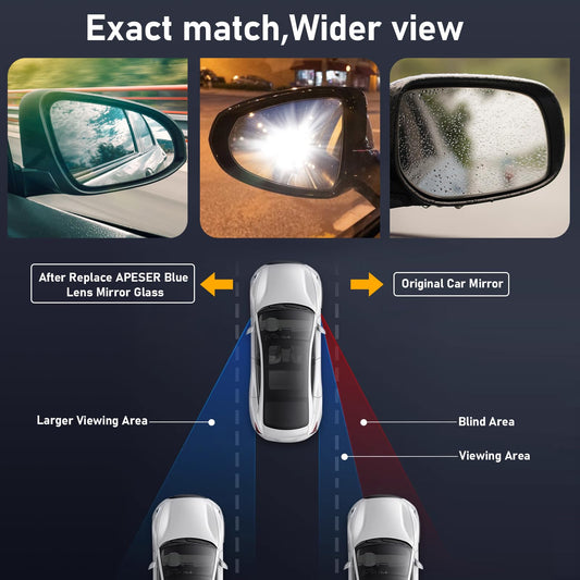 Tesla Model Y Side Mirror Glass Replacement 2021-2023,LH & RH | Jaronx